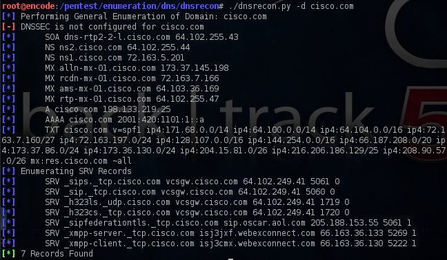 DNSRecon - DNS Enumeration Script - Darknet - Hacking Tools, Hacker News & Cyber Security