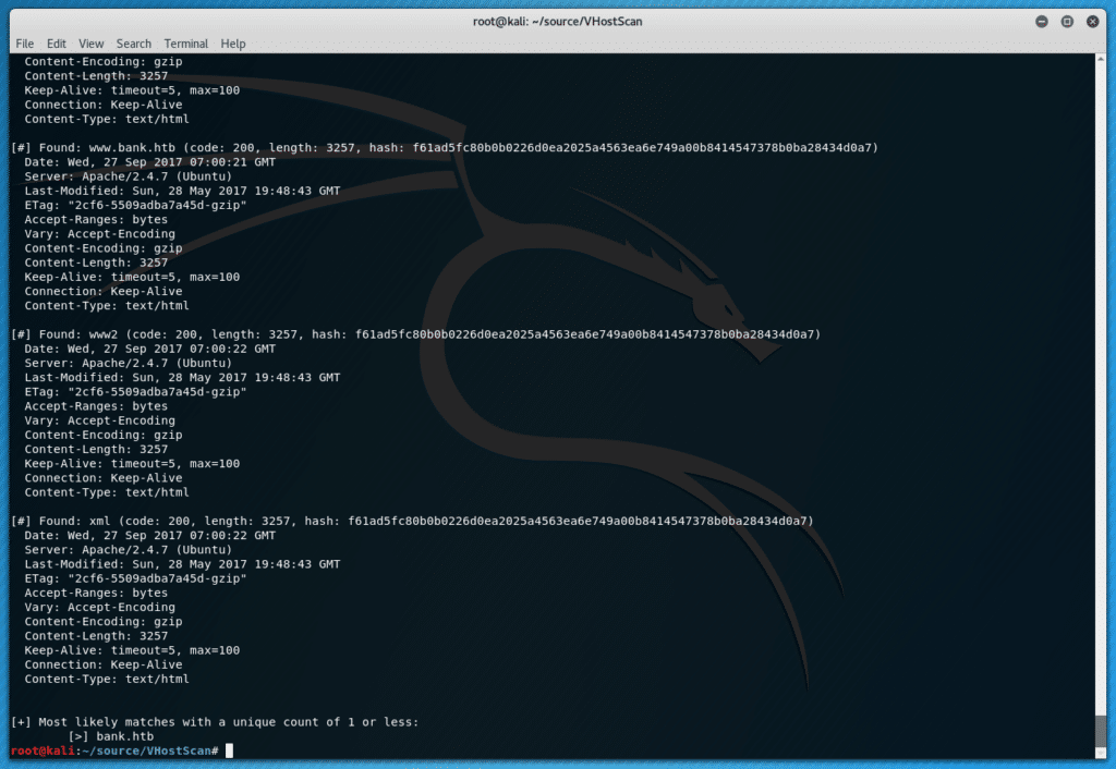 VHostScan - Virtual Host Scanner With Alias & Catch-All Detection - Darknet - Hacking Tools ...