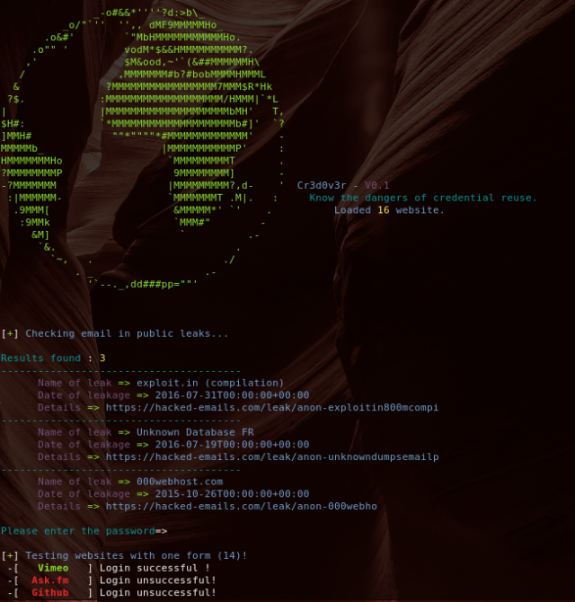 Cr3dOv3r - Credential Reuse Attack Tool - Darknet - Hacking Tools, Hacker News & Cyber Security