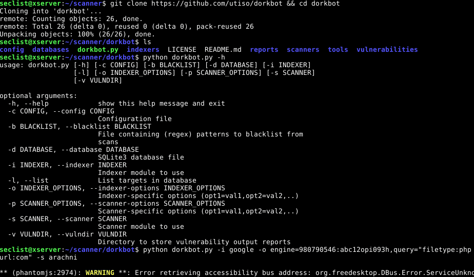 dorkbot - Command-Line Tool For Google Dorking - Darknet - Hacking ...