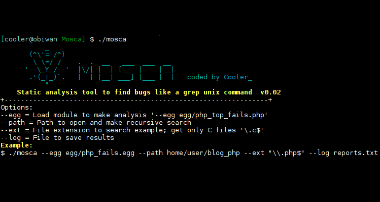 Mosca - Manual Static Analysis Tool To Find Bugs - Darknet