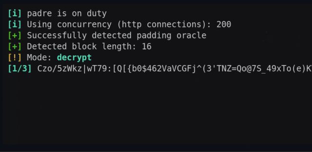 Padre Padding Oracle Attack Tool Advanced Exploiter 6801
