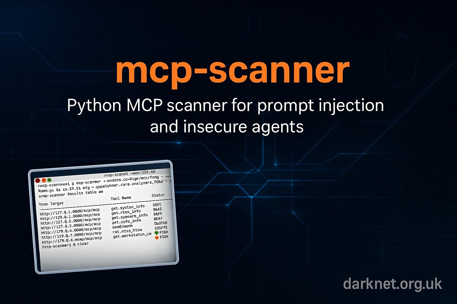 mcp-scanner - Python MCP Scanner for Prompt-Injection and Insecure Agents